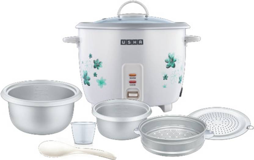 USHA Rice Cooker 18GS2D Electric Rice Cooker with Steaming Feature ...