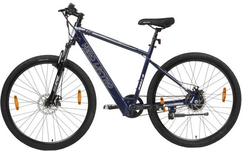 Hero Lectro C4E 700C City Hybrid Single Speed 28 inch 7 Gear Lithium-ion (Li-ion) Electric Cycle ...