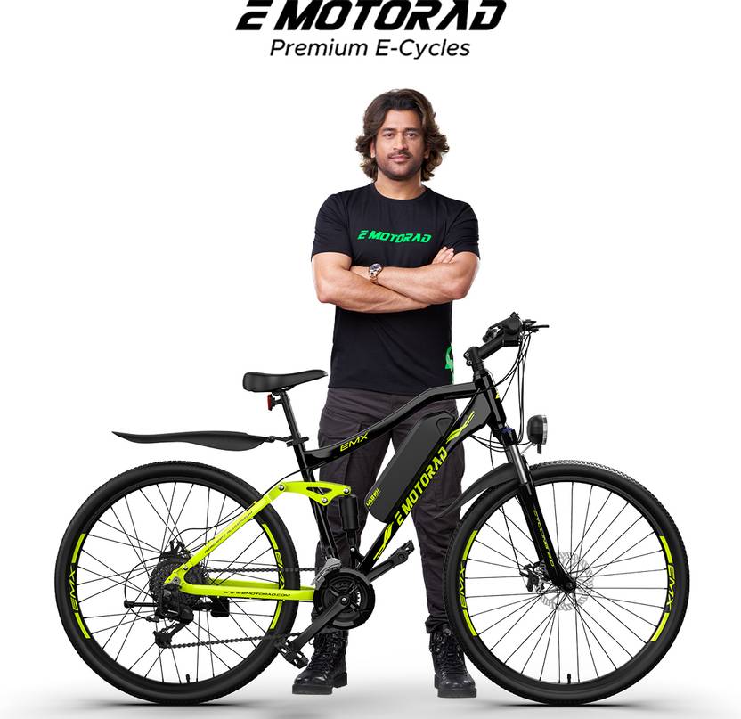EMotorad EMX+ Neon 27.5 inches 21 Gear Lithium-ion (Li-ion) Electric ...