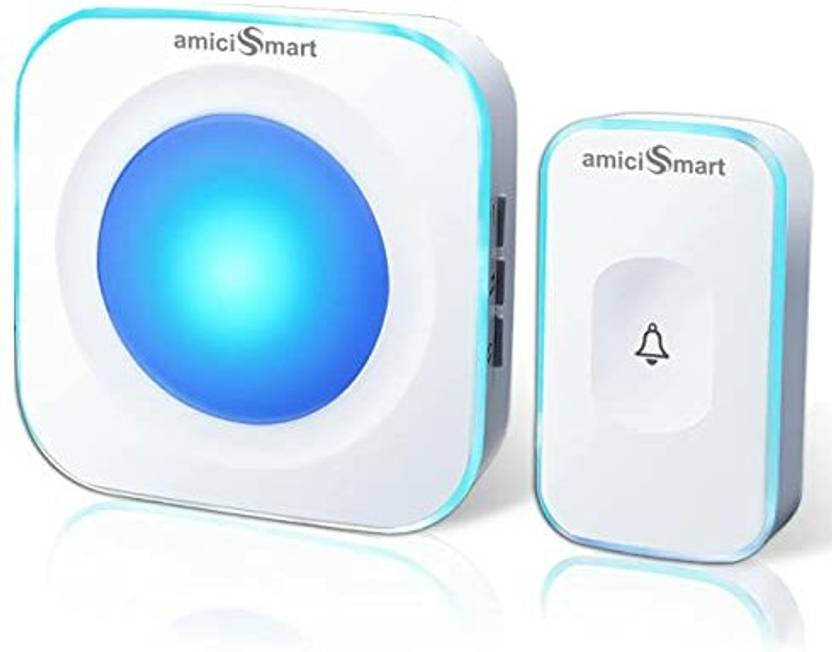 amiciSmart Wireless Doorbell with Touch Button, 120m Bell with 36 ...