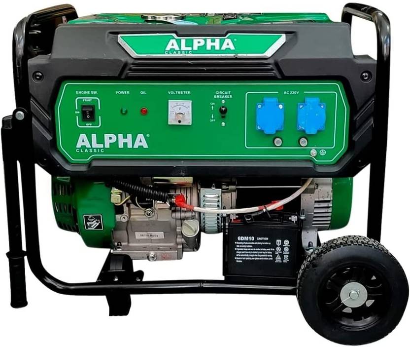 GSCPT ALPHA CLASSIC A6500-5500W 5.5KVA Self Start Generator 25LITRE PETROL 5500 W 0 Electric ...