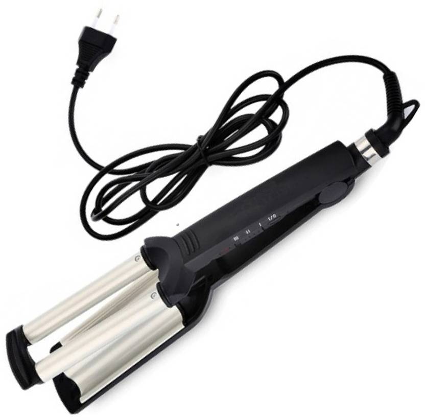 RFVB Professional Ceramic Curling Iron 2 Barrel Electric Hair Curler ...