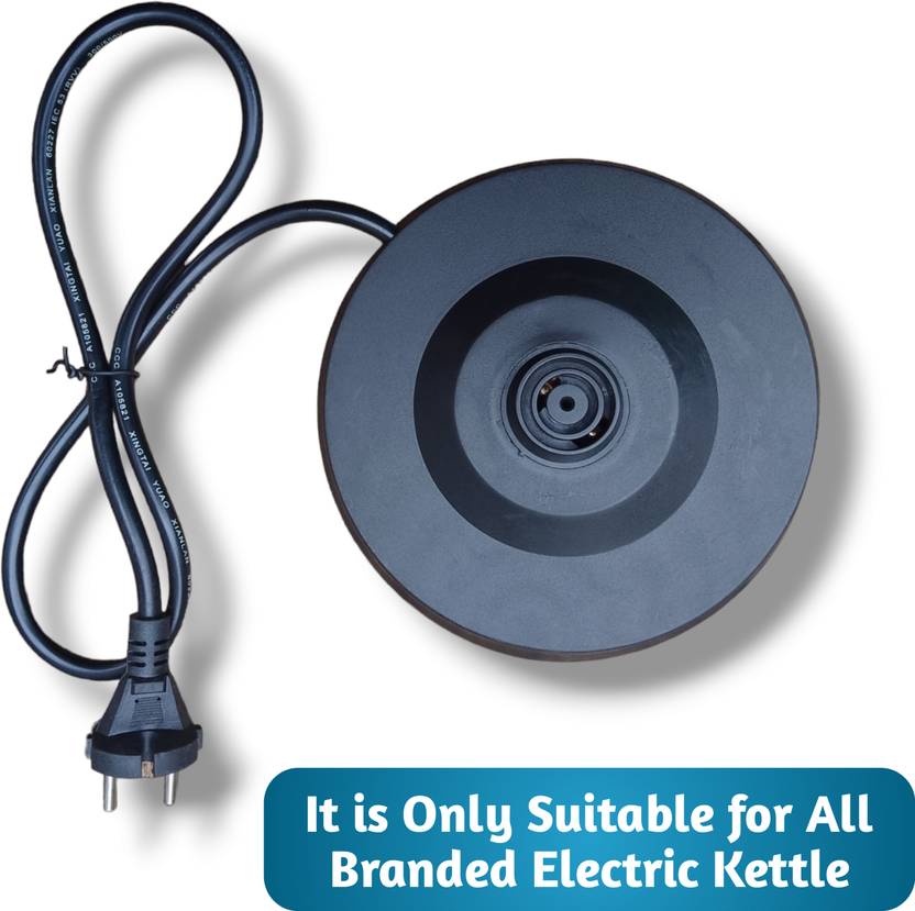 Vaishno General Base Two Plug Power Cord (Black) Electric kettle Base ...