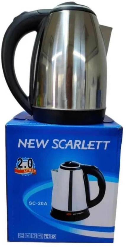 PetalPots Scarlett Electric Kettle 2.0 Litres Stainless Steel, Model SC ...