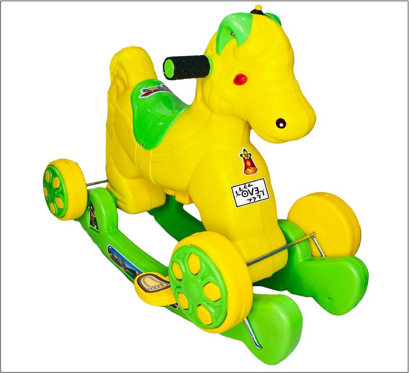 Evolife Dash Star 2 in 1 Baby Horse Rider, Ride-on Push Car Toy Rider ...