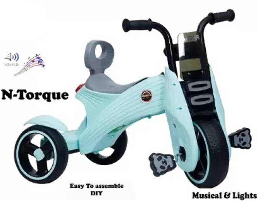 Smiley Bell N-torque Pedal Tricycle 3-5 Years Scooter Non Battery ...