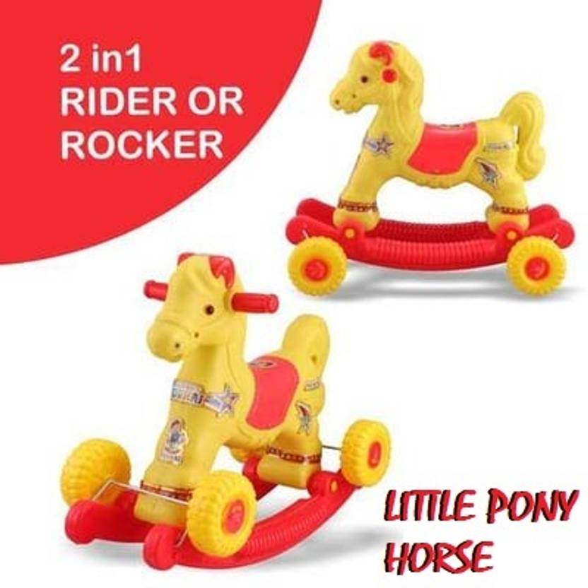 Myhoodwink LITTLE PONY HORSE RIDER FOR KIDS TO PLAY SWING RIDER 2 IN 1 ...