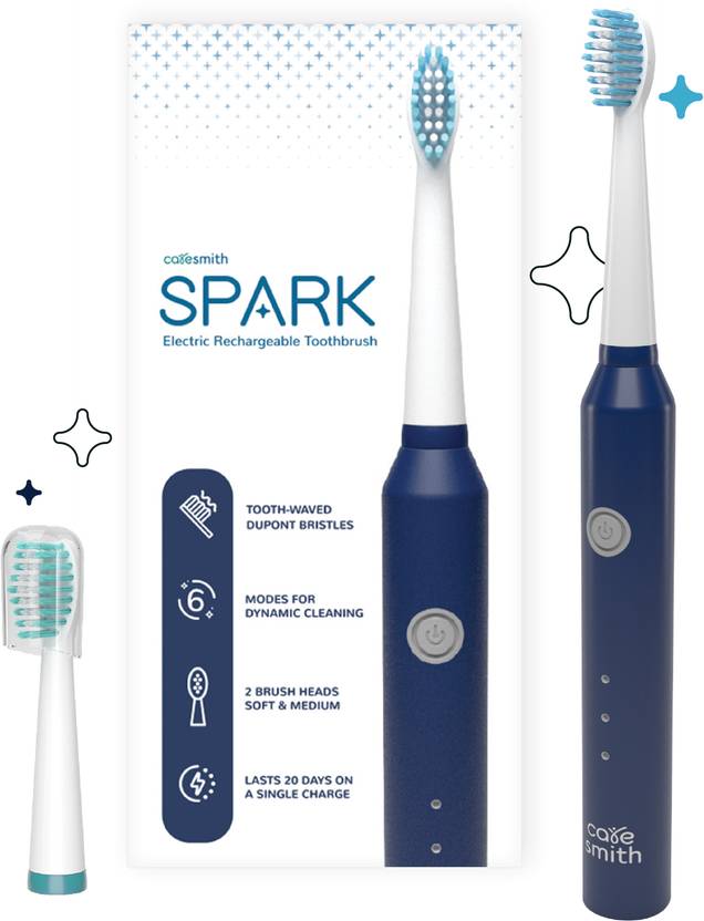 caresmith SPARK Electric Rechargeable Toothbrush (Blue) | 6 Operational ...