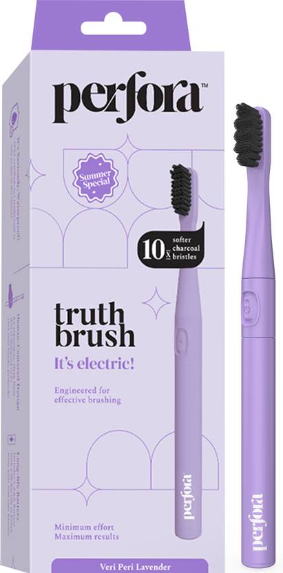 Perfora Electric Toothbrush with 2 Brush Heads - Battery Powered ...