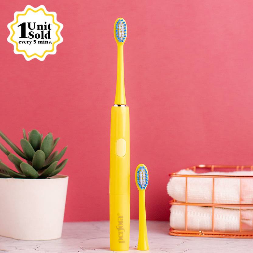 Perfora Electric Toothbrush with 2 Brush Heads - Battery Powered ...