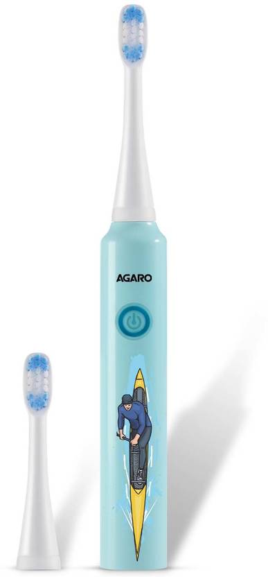 AGARO Rex Dlx Sonic AA Battery Electric Toothbrush For Kids With 6 ...