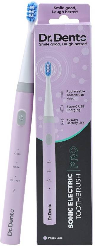 Dr. Dento Pro Type-C USB Charging Soft Bristle Electric Toothbrush ...