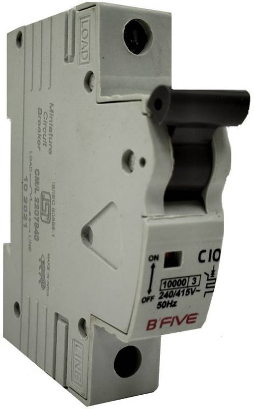 b'five Safety 1st Miniature circuit Breaker MCB Single Pole PVC Plastic ...