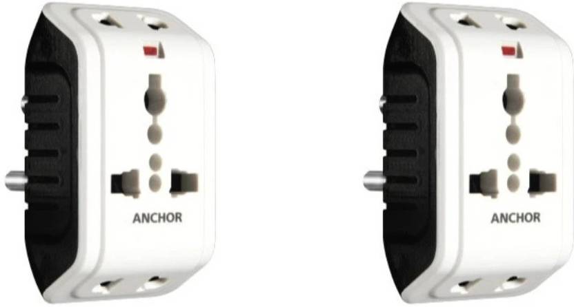 ANCHOR Multi-Plug Universal Adaptor with Indicator - Pack of 2 (22841 ...