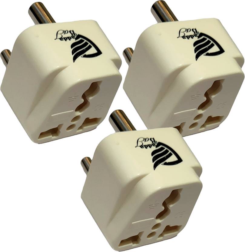 vadda bai Pack of 3 (Type D) 3 Pin Adapter for Convert USA/UK/Japan ...