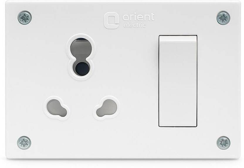 Orient Electric 6/16A Switch & Socket Combined Unit 16 A Five Pin ...