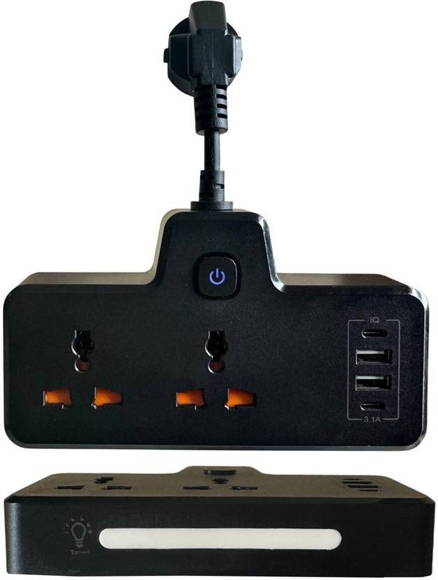 DawnRays Power Socket with USB and Type c Ports Touch Light Universal ...