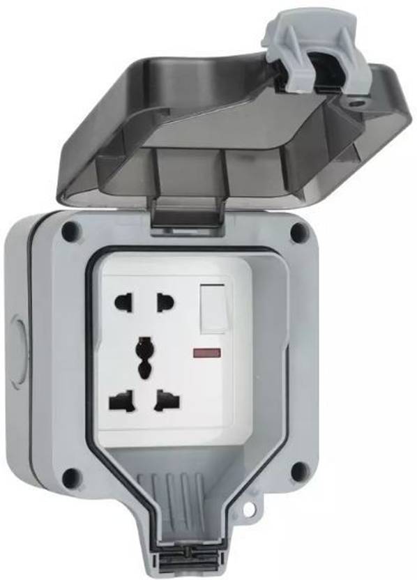 Connectwide Wall Electrical Outlets, IP66 Switched Socket Covers, 16 A ...