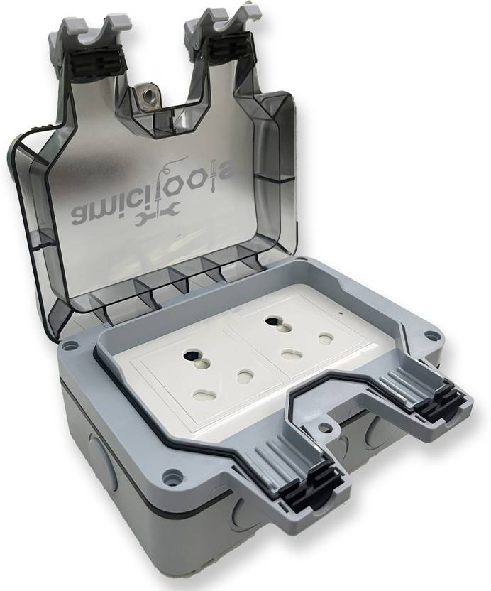 amiciTools Waterproof Outdoor Electric Switch Box with 2 USB Charging ...