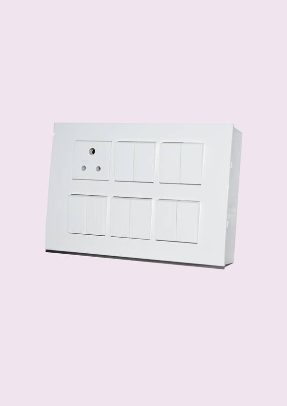 ANCHOR PENTA 12 Modular Switch Board (10 switch ,1 socket) With SURFACE ...