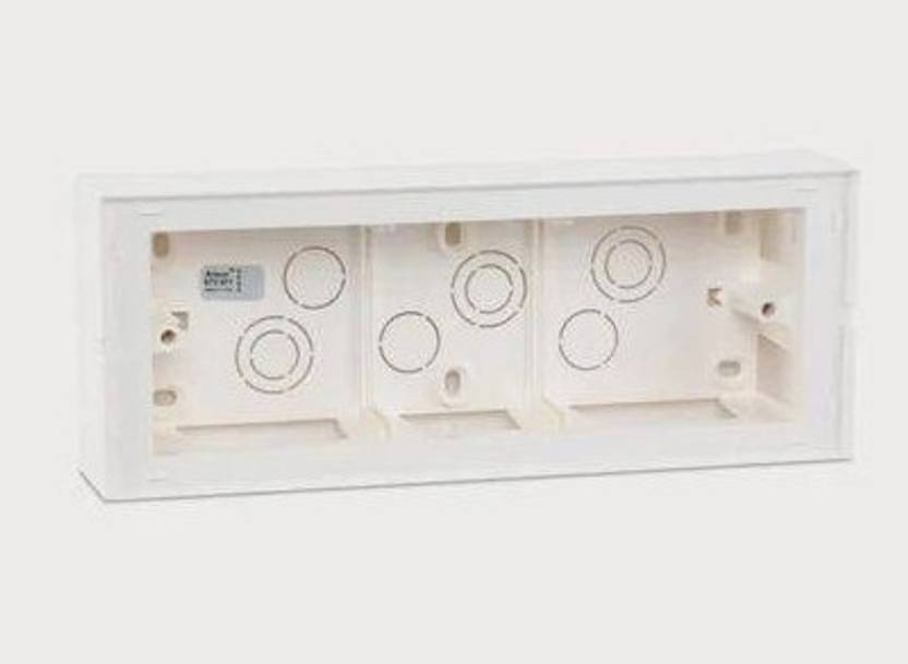 PM Cona (6708) PVC Surface Box 8M Hz, PACK OF 2, Wall Plate Price in ...