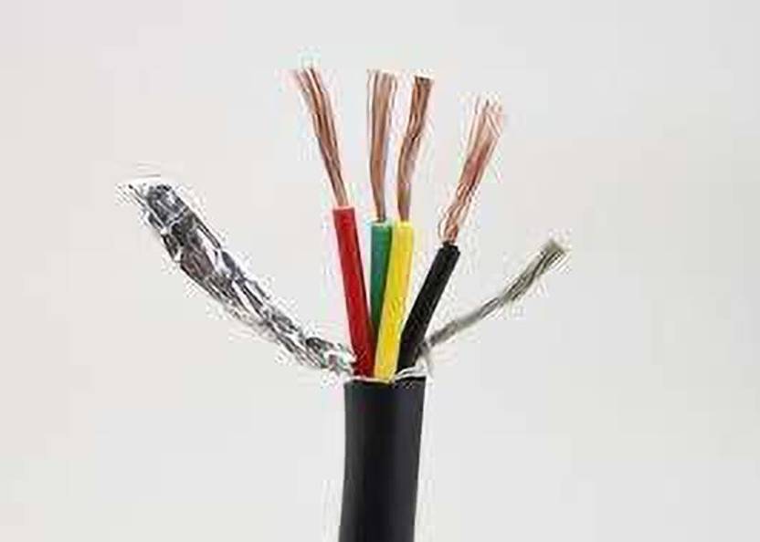 CNC-ORBIT 4 CORE 0.5 SQUARE MM, Shielded wire 0.5 sq/mm Multicolor 5 m ...