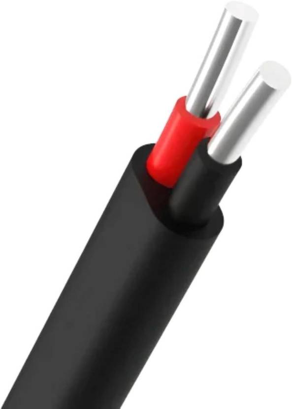 RALCON 10 MM Aluminium twin flat , SERVICE CABLE 10 sq/mm Black 90 m ...