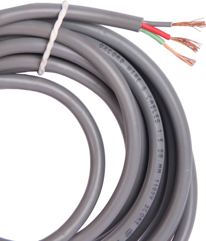 Oxcord PVC 1 sq/mm Grey 15 m Wire Price in India - Buy Oxcord PVC 1 sq ...