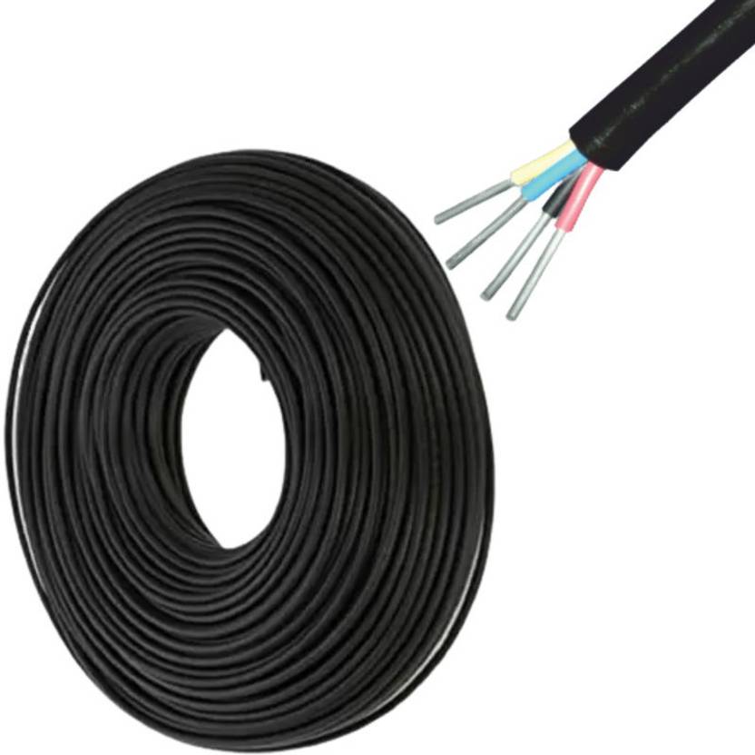 Raptas 6MM 4Core 6 sq/mm Black 90 m Wire Price in India - Buy Raptas ...