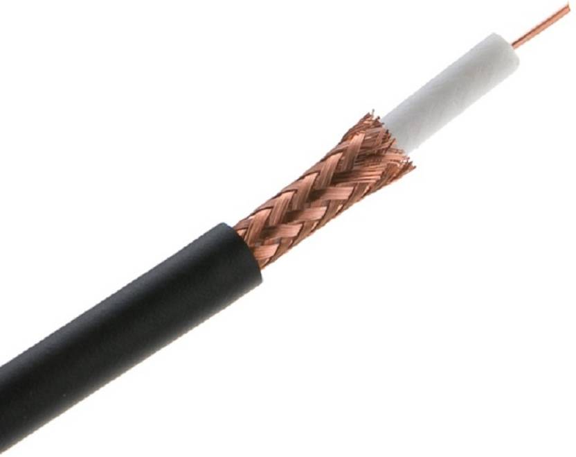 SUPER GEC RG-8 Coaxial DTH Cable (40/64) Copper Cable 0 sq/mm Black 90 ...