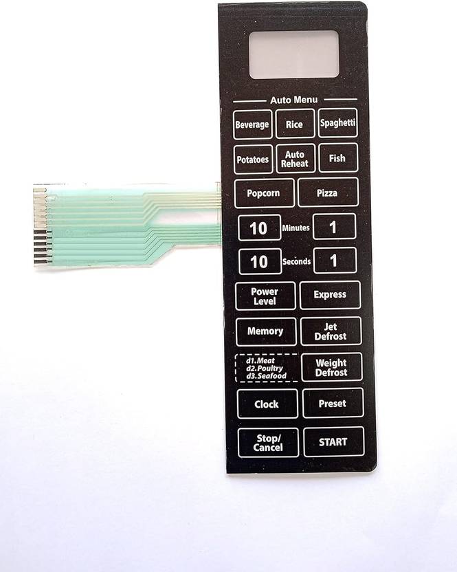 Payflip 20PM1S Microwave Oven Membrane Touch keypad (Black) Electronic ...