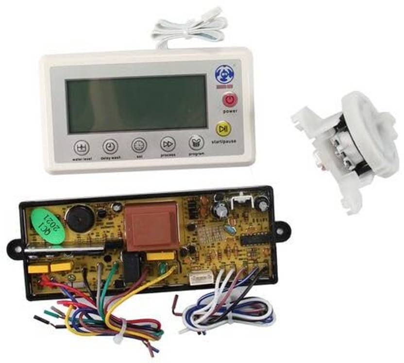 DHRUV-PRO XN-6688-W Universal Washing Machine PCB Board with Wires ...