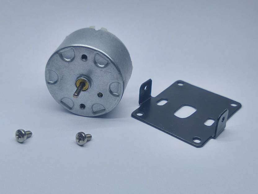 DULU AND SARALA 6 Volt DC Motor with worm gear supported metal frame ...