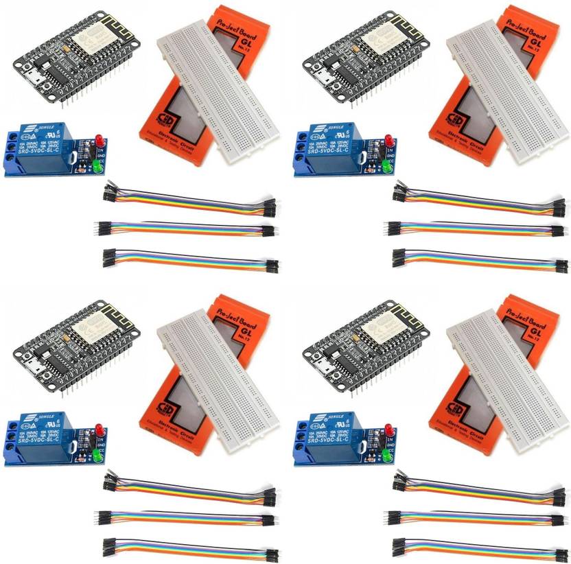Flyrobo (4 pc) IOT Combo for Home Automation - - Electronic Components Electronic Hobby Kit ...