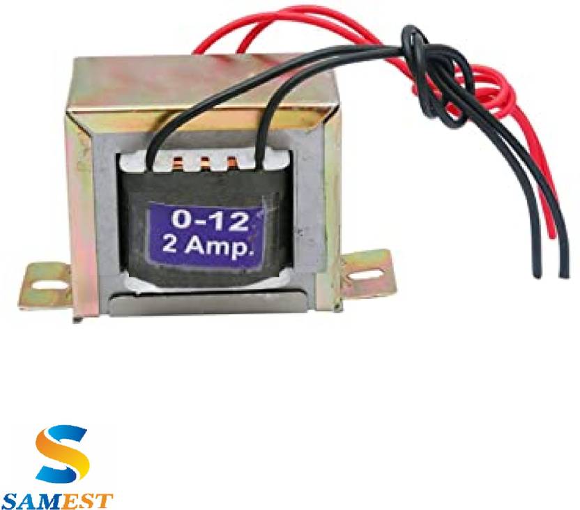 samest Transformer 220V AC to 12-0-12 AC Current 2Amp Step Down(2000mA ...