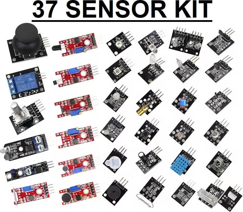 HouseOfCommon QUALITY 37 in 1 Sensor Kit Compatible with Arduino ...
