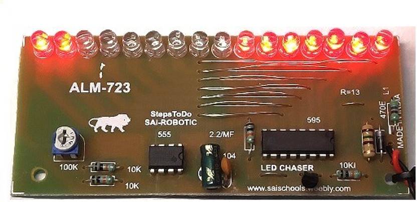 SAI ROBOTIC ALM 723 - 16 CHANNEL LINE RUNNING RAIN DROP LED CHASER WITH ...