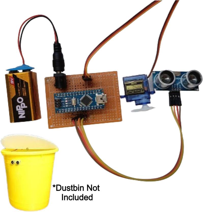 Flyrobo Smart Dustbin Ready Made Project |Programming Board Project ...