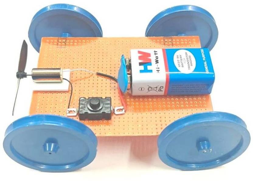 ERHIndia Wind Powered Propeller Toy Car Working Model Science Project ...