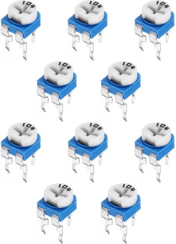 Symfonia 100k Vertical Pcb Preset Potentiometer Variable Resistor Pack Of 10 Electronic