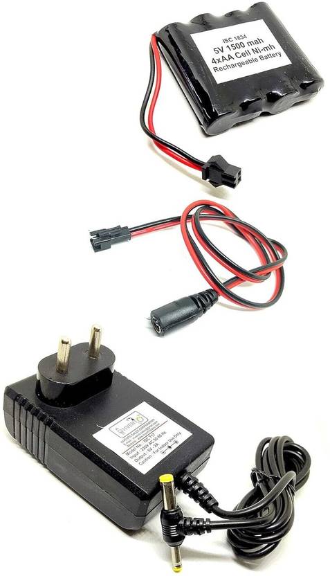 INVENTO 1Pcs 5V 1500mAh Ni-mh 4AA Cell Battery+5V 2A DC Adaptor Charger ...
