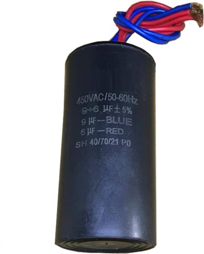 Pardzworld Capacitor [9+6 Mfd] for Semi Automatic Washing Machines Wash ...