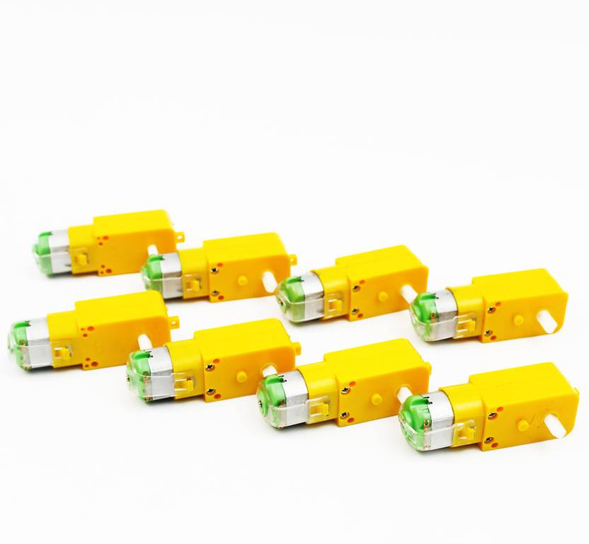 Robotbanao 3V-12V DC BO Motor Dual Shaft Smart Plastic Car Robot Gear ...