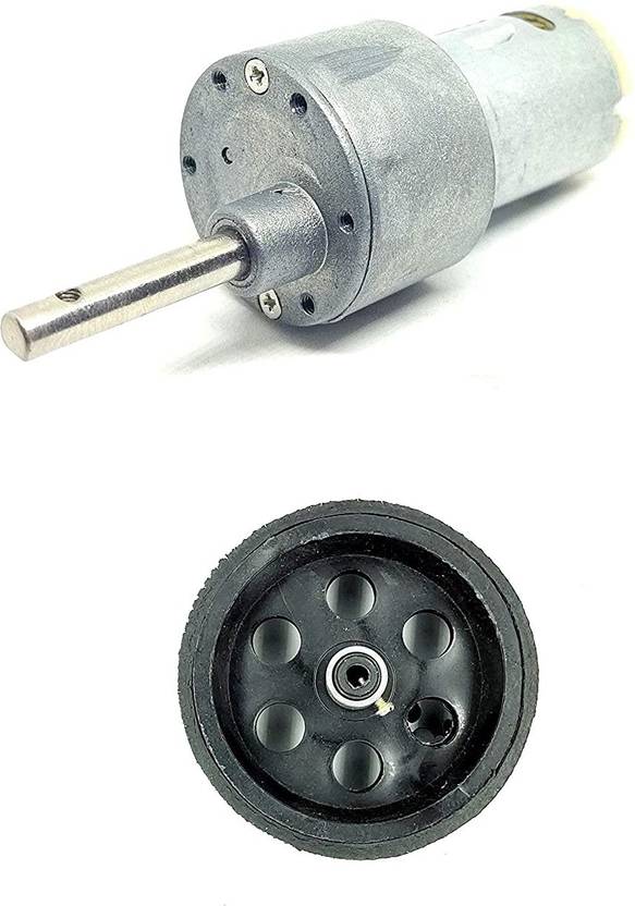 INVENTO 1pcs 12v 10 Kg-cm 60RPM Side Shaft Torque Geared DC Motor with ...