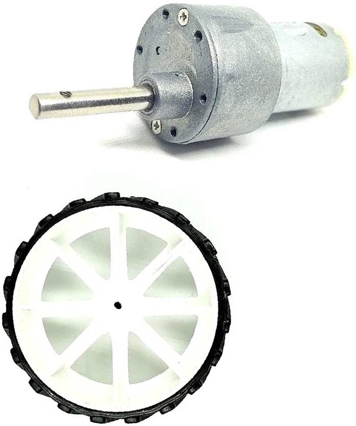 INVENTO 1pcs 12v 10 Kg-cm 10 RPM Side Shaft Torque Geared DC Motor with ...