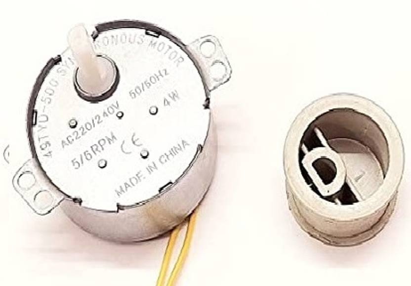 DIYtronics 1 Pc D-Cut Shaft Synchronous Motor Round Shaft 220-240volts ...