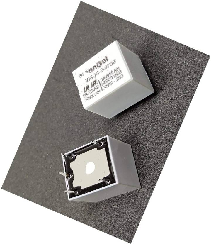 INVENTO 8pcs 24V DC Relay 5 Pin 24V 10A Current Sugar Cube PCB Mount ...