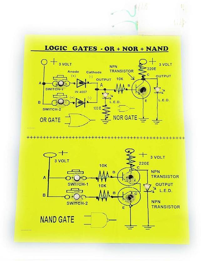 StepsToDo Logic Gates (OR + NOR + NAND) Demonstration kit pre-assembled ... StepsToDo Logic Gates (OR + NOR + NAND) Demonstration kit pre-assembled ...