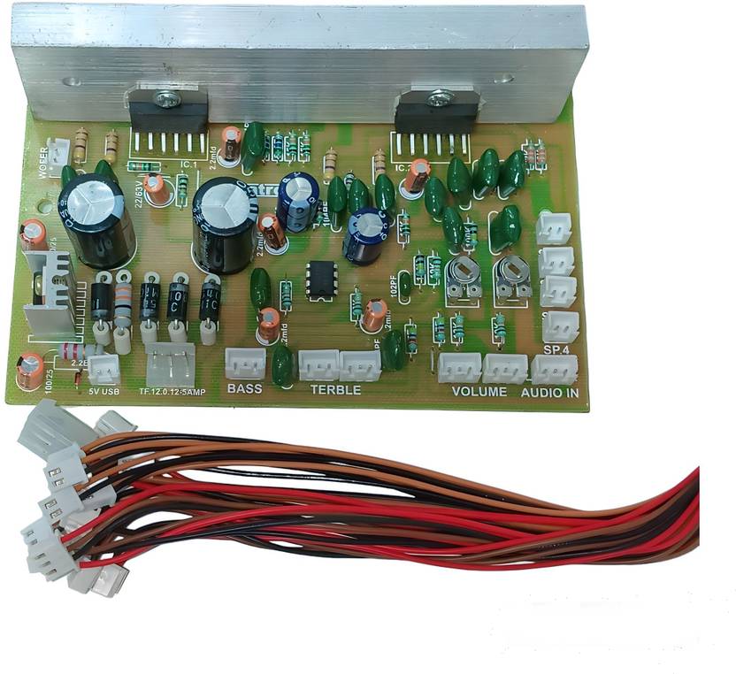 RS SATRON TDA 7265 dual IC 4.1 Channel Home Theater Tower Amplifier 200 ...