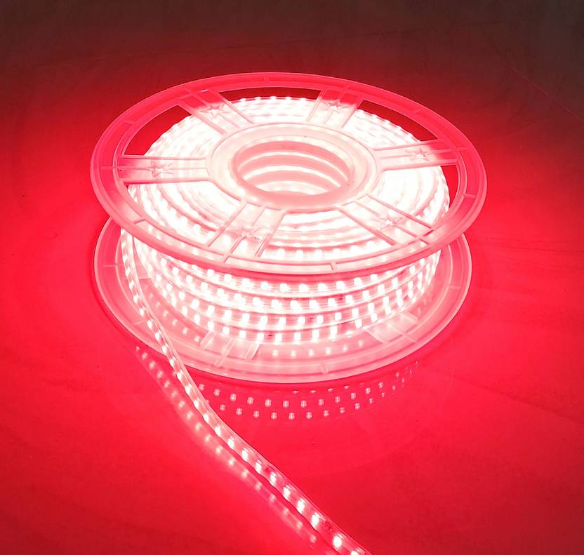 SAMAES 1 Meter Rope Light 220V AC RED Color 120 led/ Meter Water proof ...